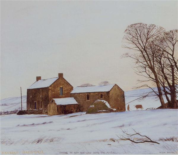 PB05 Hannah & Her Cow (Signed) - Peter Brook Prints and Originals